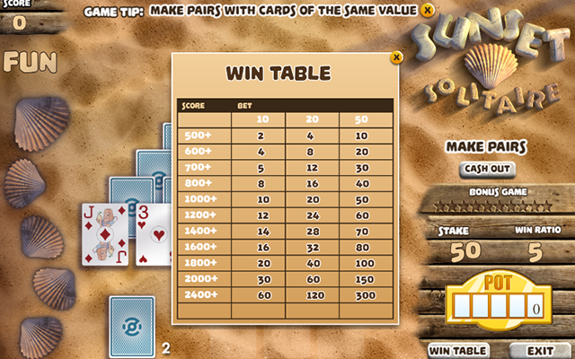 Play Sunset Solitaire at Zigiz - Excitingly fun!